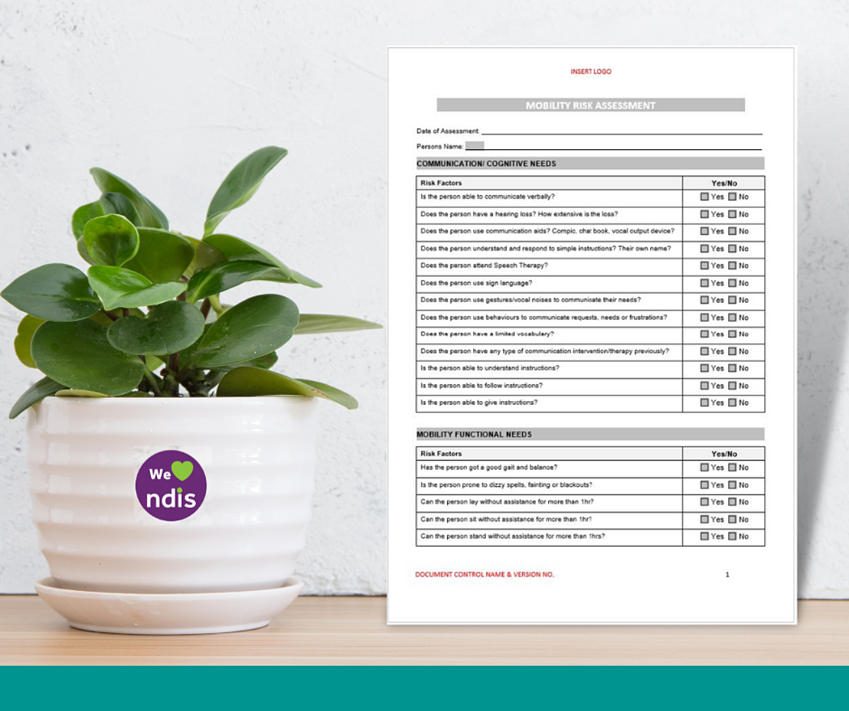 Mobility Risk Assessment Form