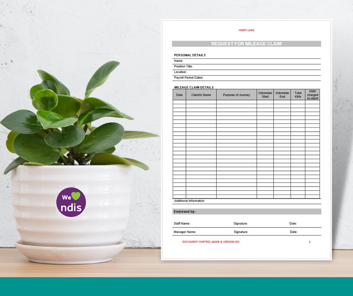 Request For Mileage Claim Form