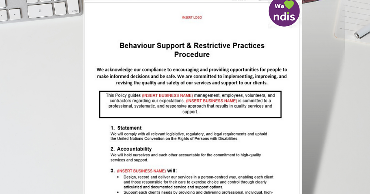Behaviour Support and Restrictive… | Disability Compliance Australia