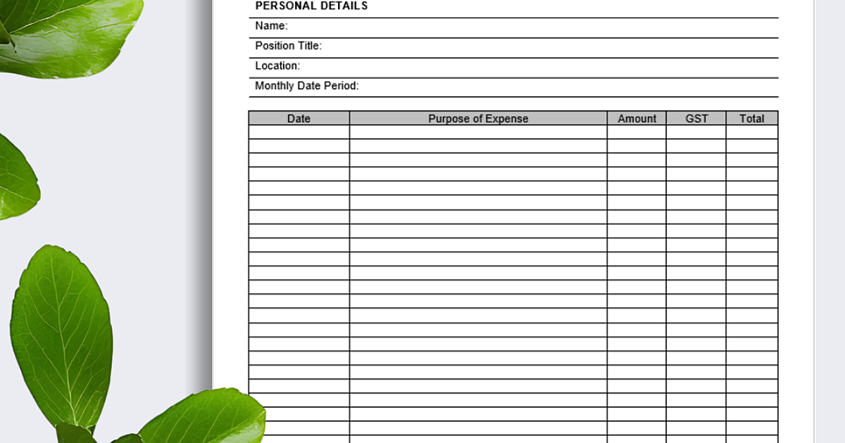 Monthly Credit Card Report Form | Disability Compliance Australia