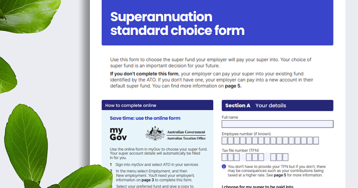 Super Nomination Form | Disability Compliance Australia