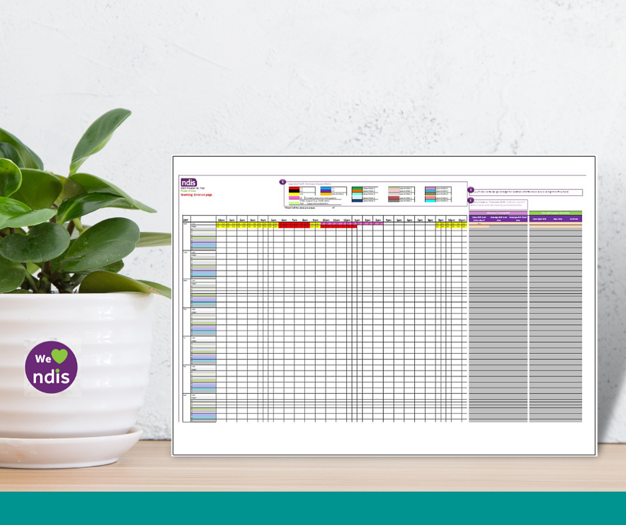 SIL Roster of Care Template Form