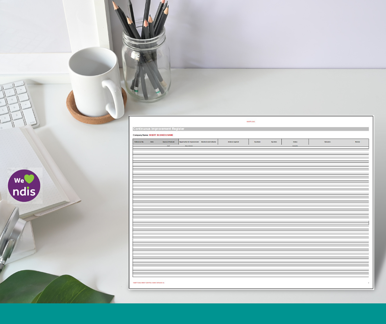 Continuous Improvement Register