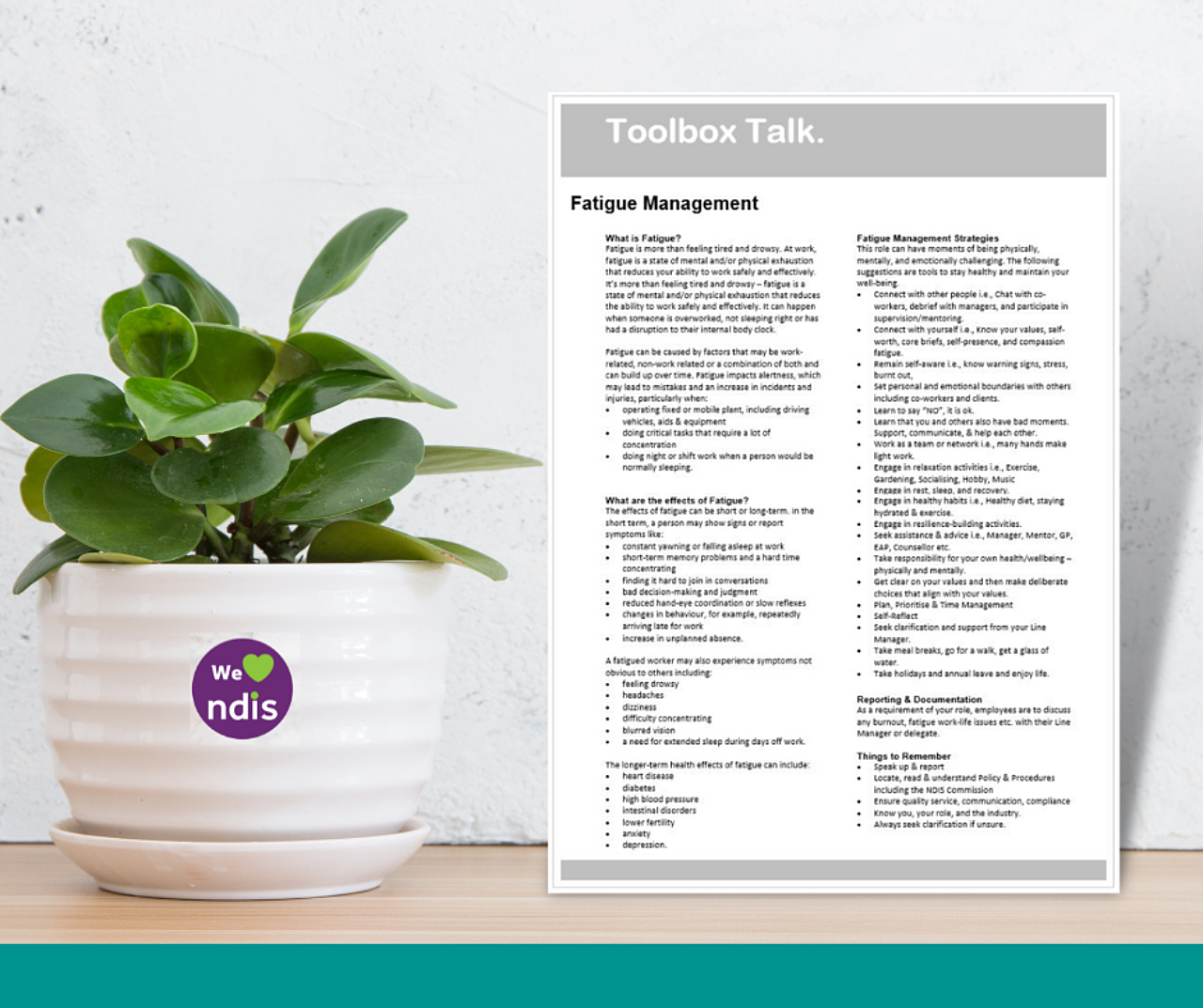 Fatigue Management Toolbox Talk