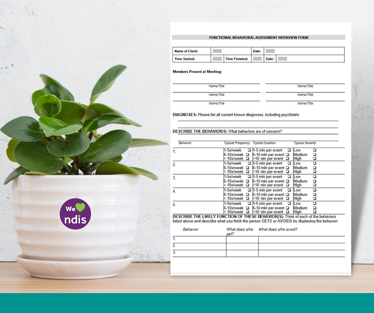 Functional Behavioural Assessment Form - Interview Functional Behavioural Assessment Form - Interview