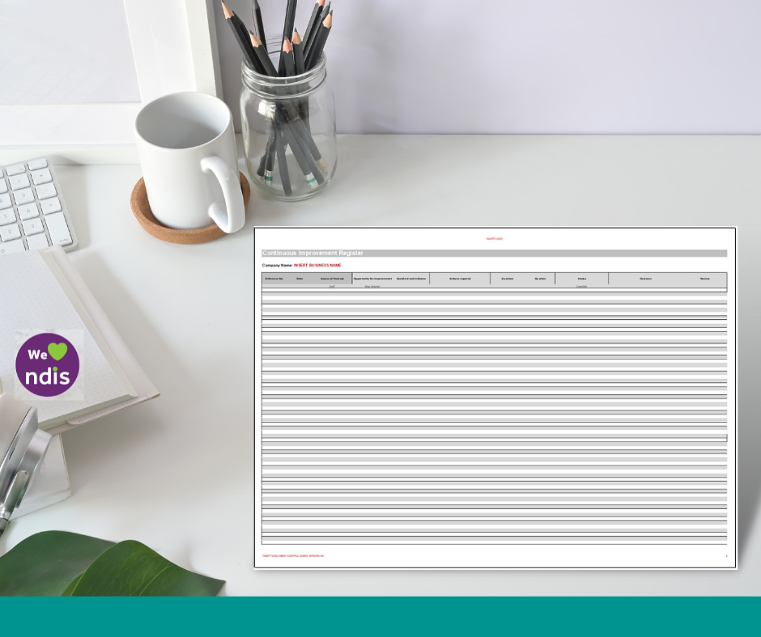 Continuous Improvement Register