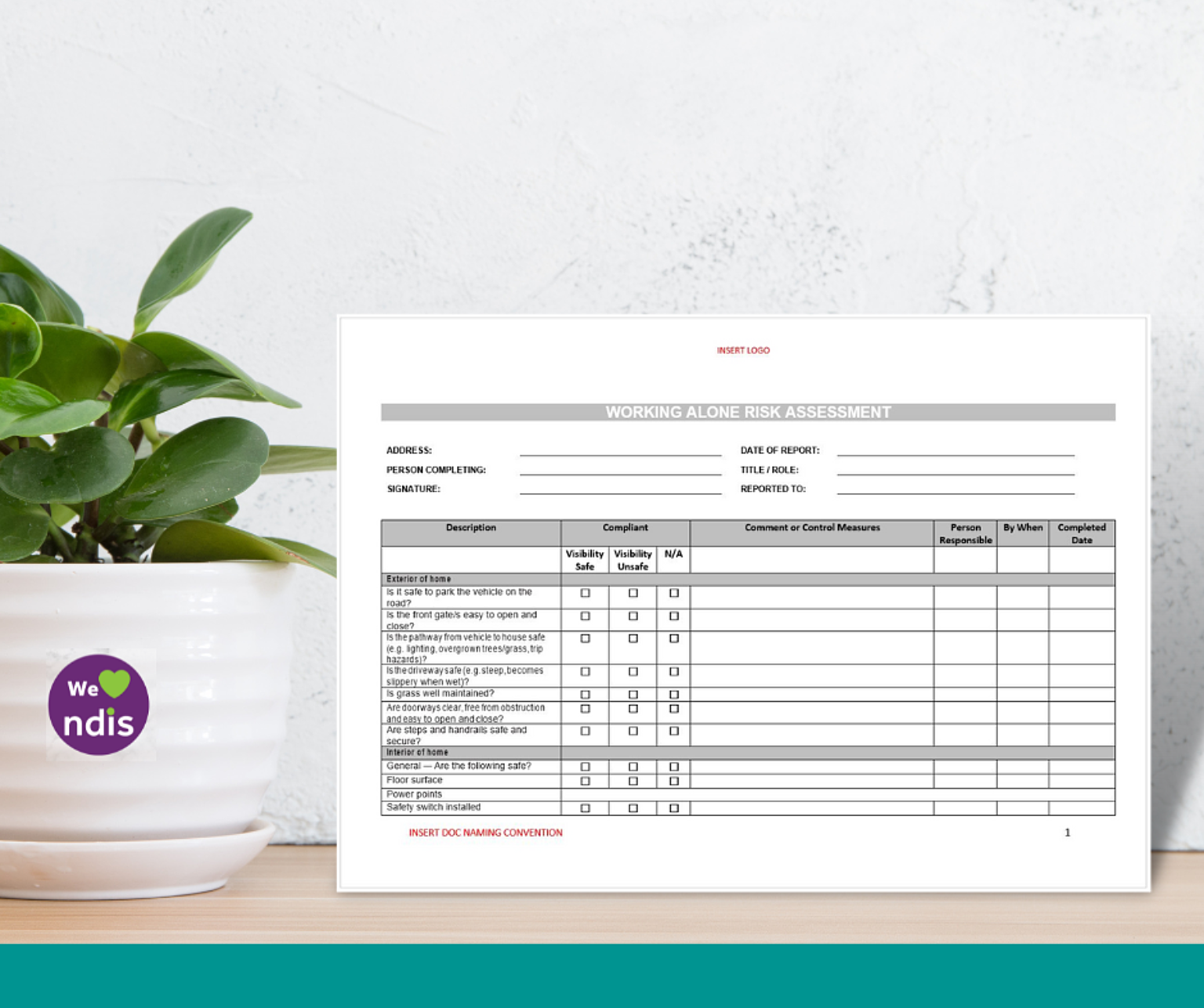 Working Alone Risk Assessment Form