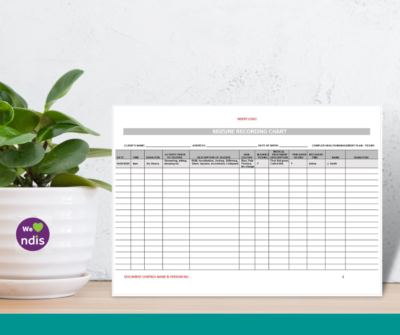 Seizure Recording Chart Form