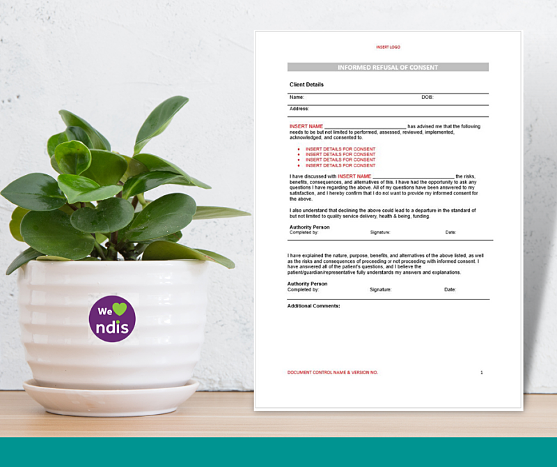 Informed Refusal of Consent Form